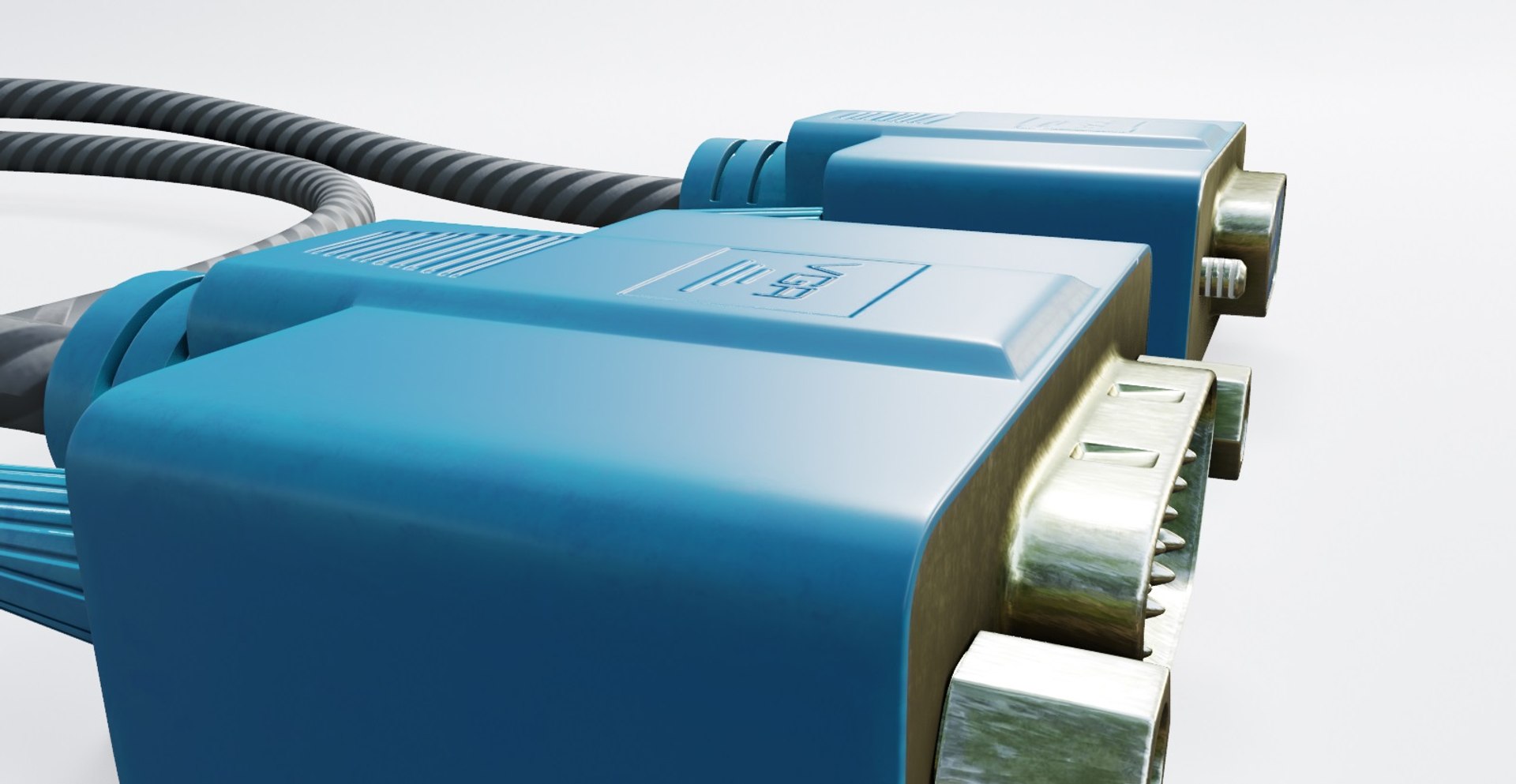 Vga Connector Computer Model - TurboSquid 1432416