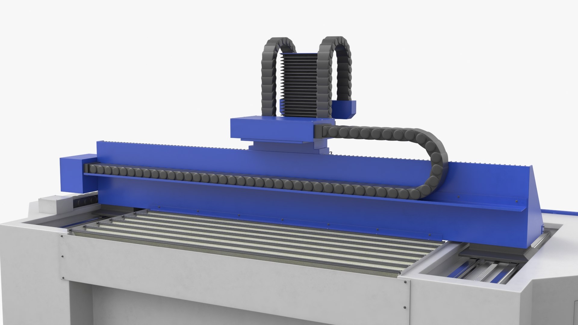 Industrial Gantry Milling Machine With Enclosed Frame 3D Model ...