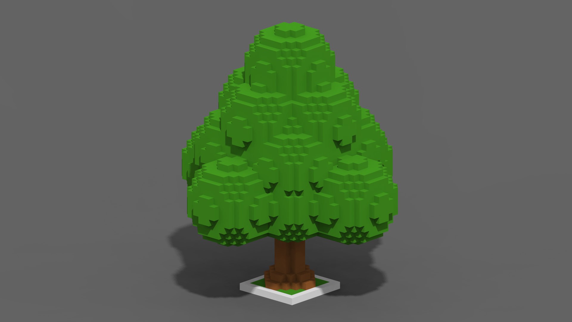Voxel Tree 3D Model - TurboSquid 1353205