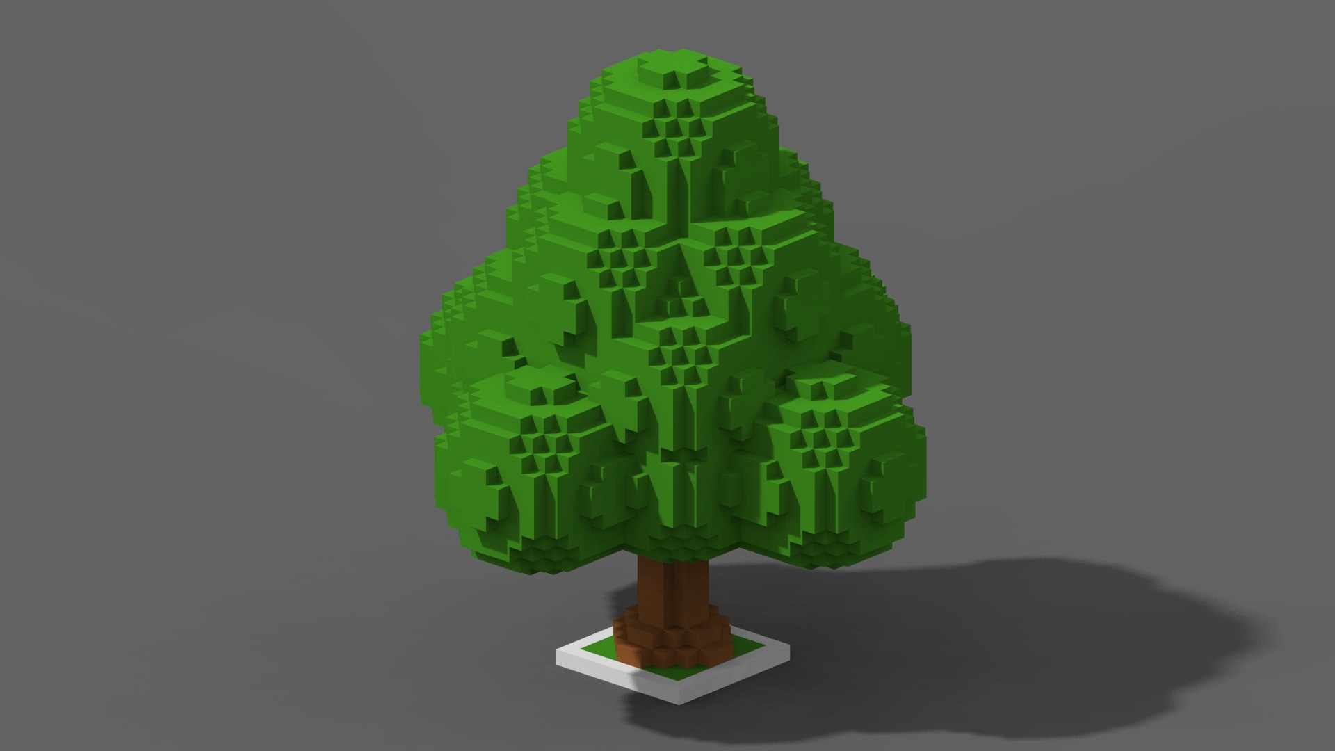 Voxel Tree 3D Model - TurboSquid 1353205
