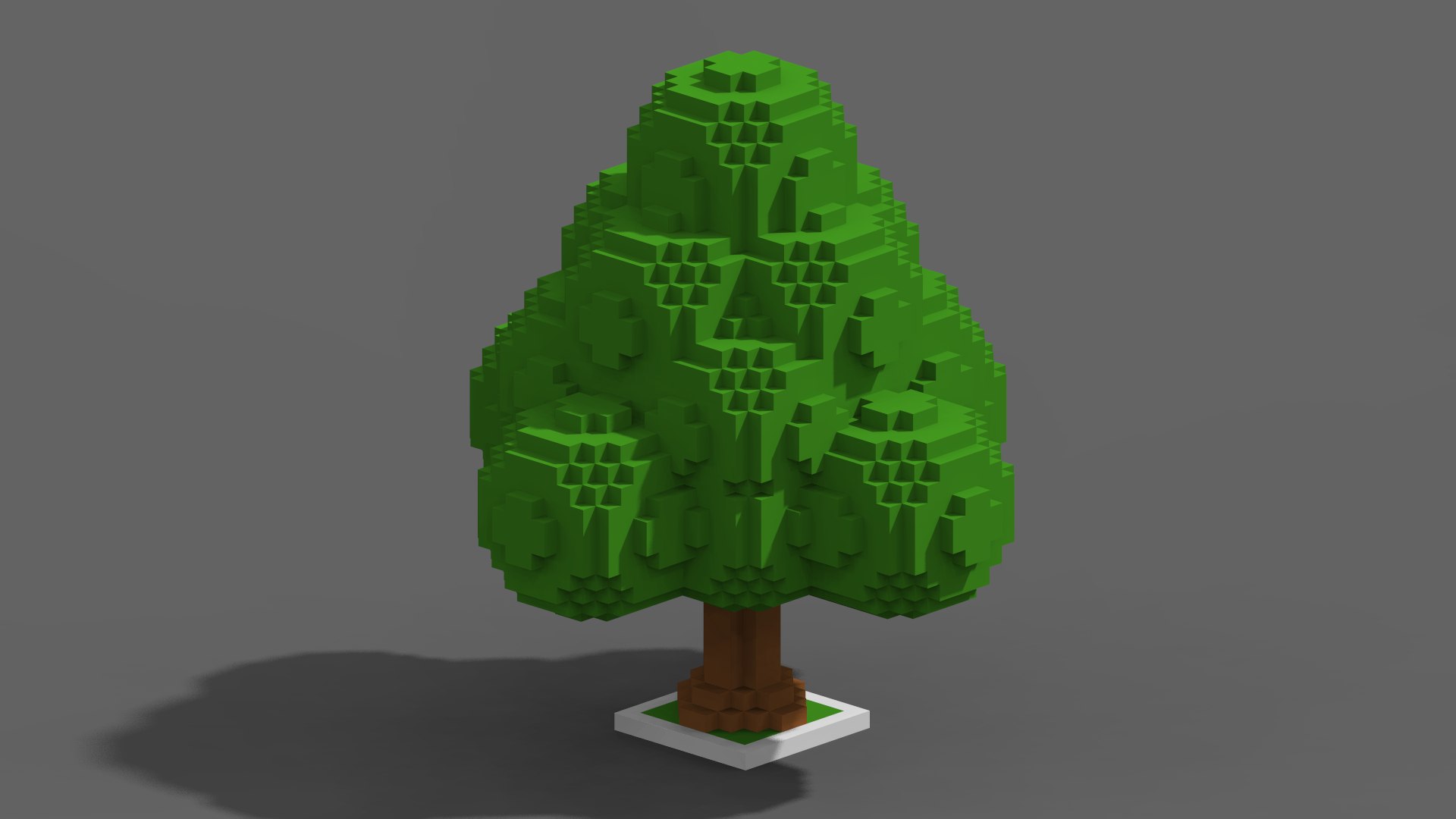 Voxel Tree 3D Model - TurboSquid 1353205