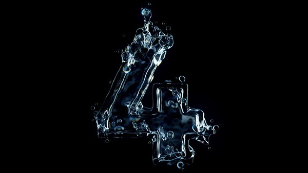 3D number liquid 4 - TurboSquid 1689158