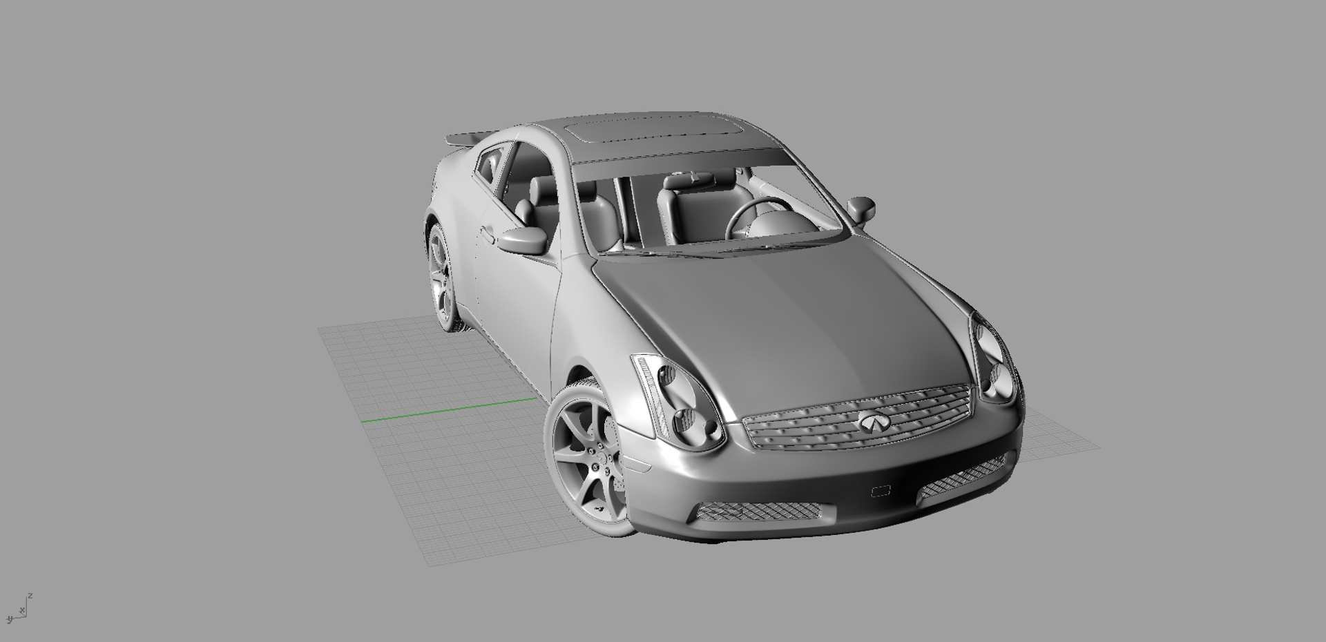 Infiniti G35 2002 3d Model