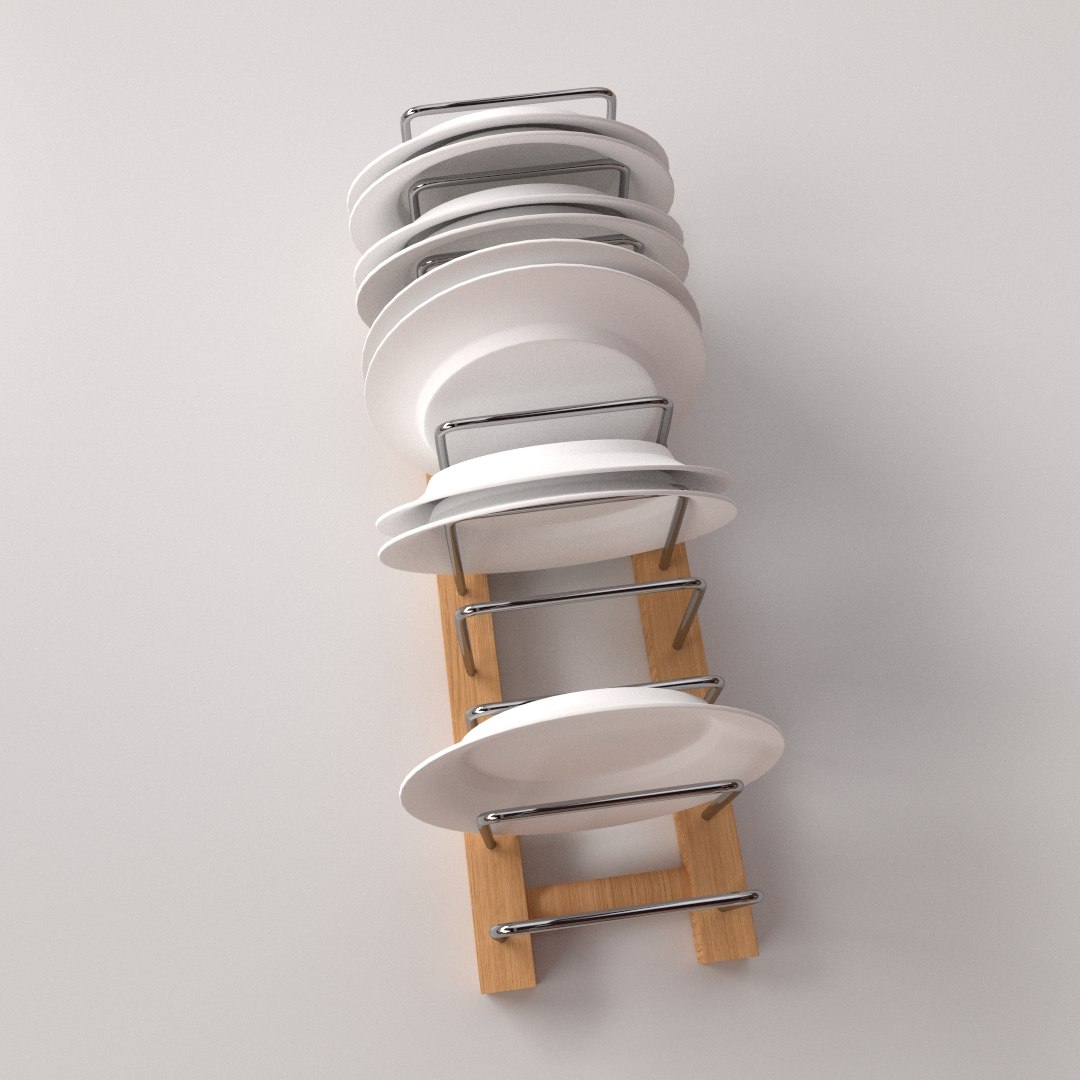 Plate Rack V2 3d Model