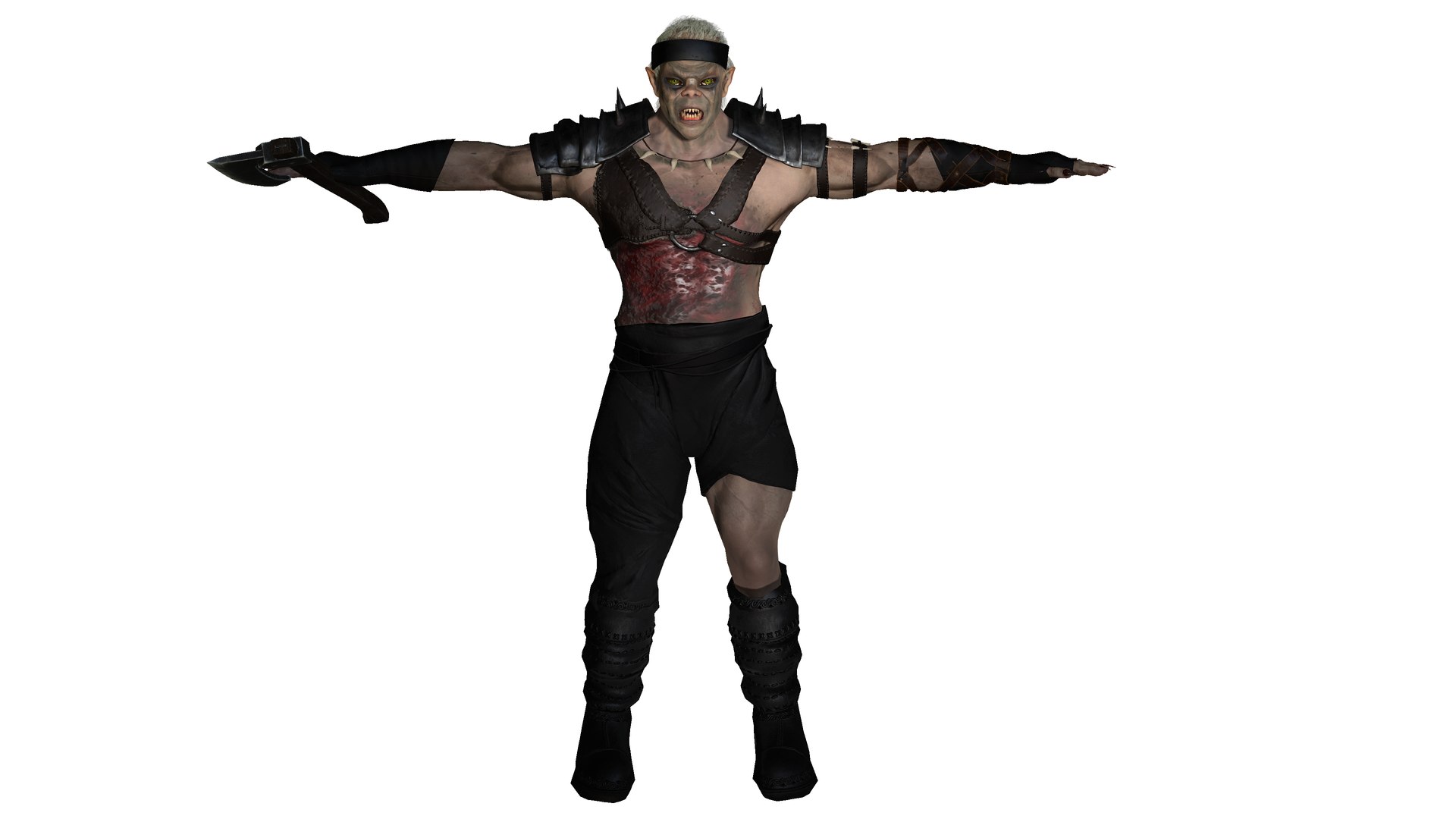 3D AAA 3D REALISTIC CHARACTER - THE WOUNDED MONSTER 03 - TurboSquid 2127331
