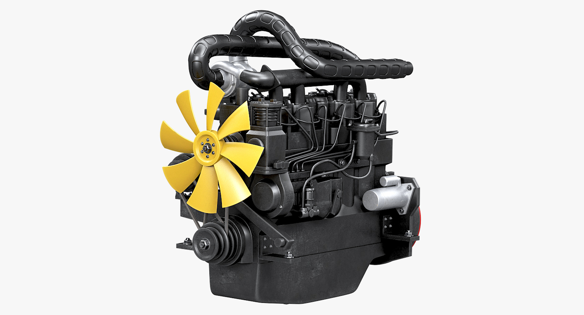 3D Diesel Engine - TurboSquid 1262745