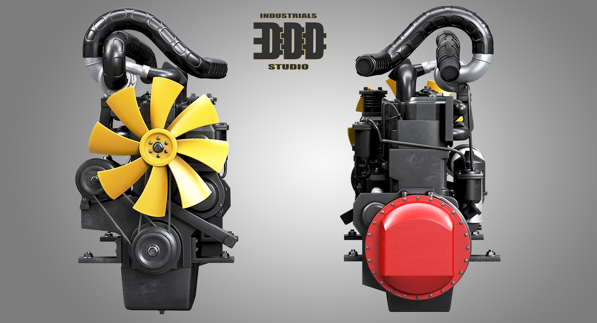 3D Diesel Engine - TurboSquid 1262745
