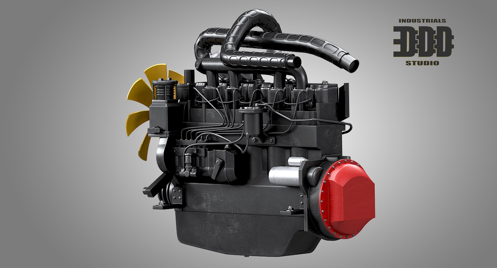 3D Diesel Engine - TurboSquid 1262745
