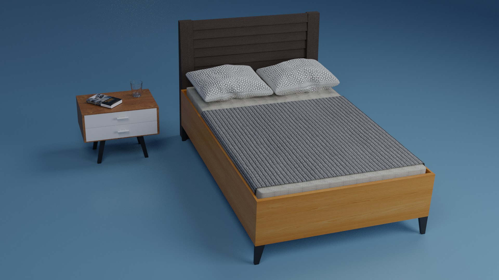 3D Bed Furniture - TurboSquid 1538046