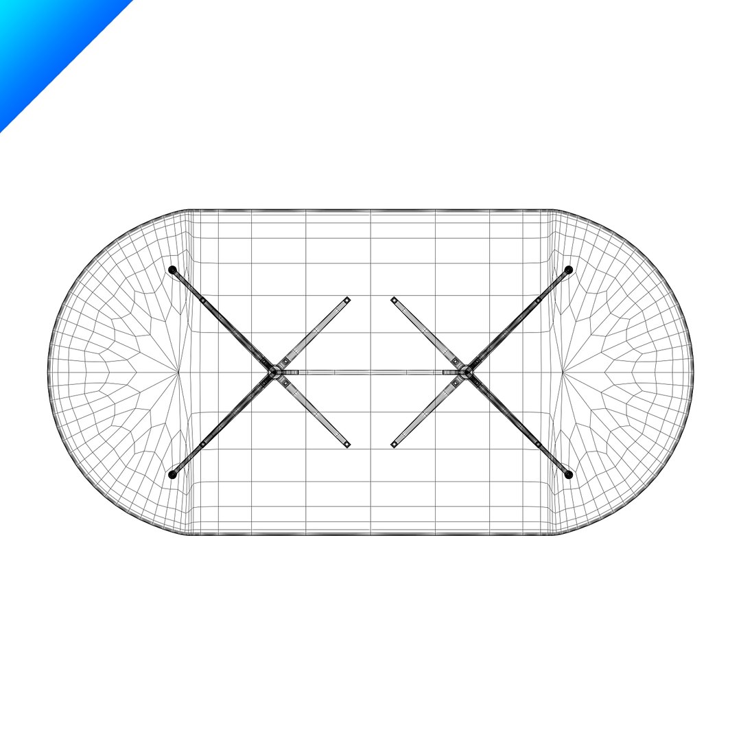 3d charles eames table tops