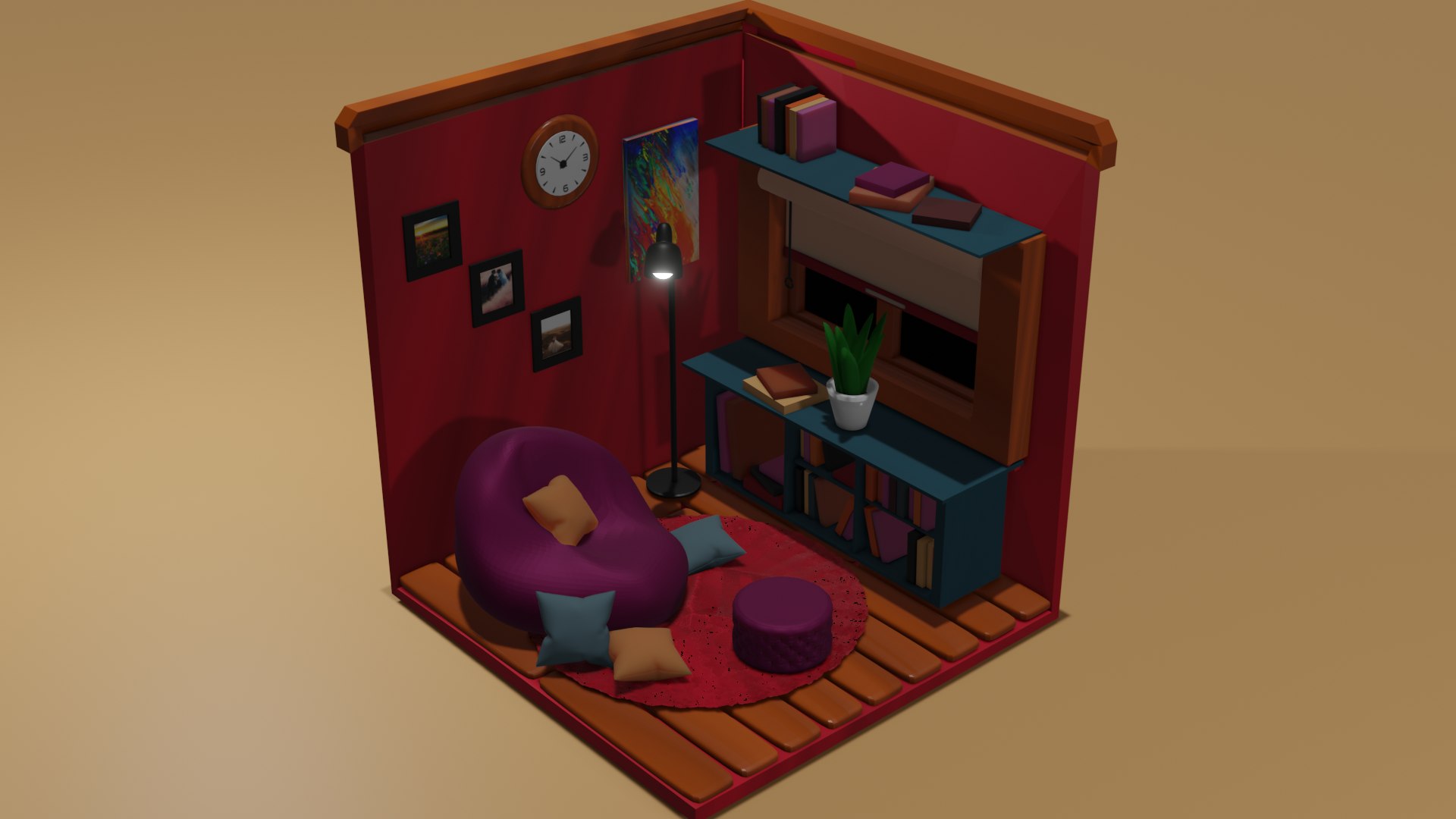 3D Reading Room 3D Model - TurboSquid 2057536