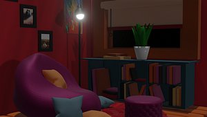 Animated Lounge Room 3D Models for Download | TurboSquid