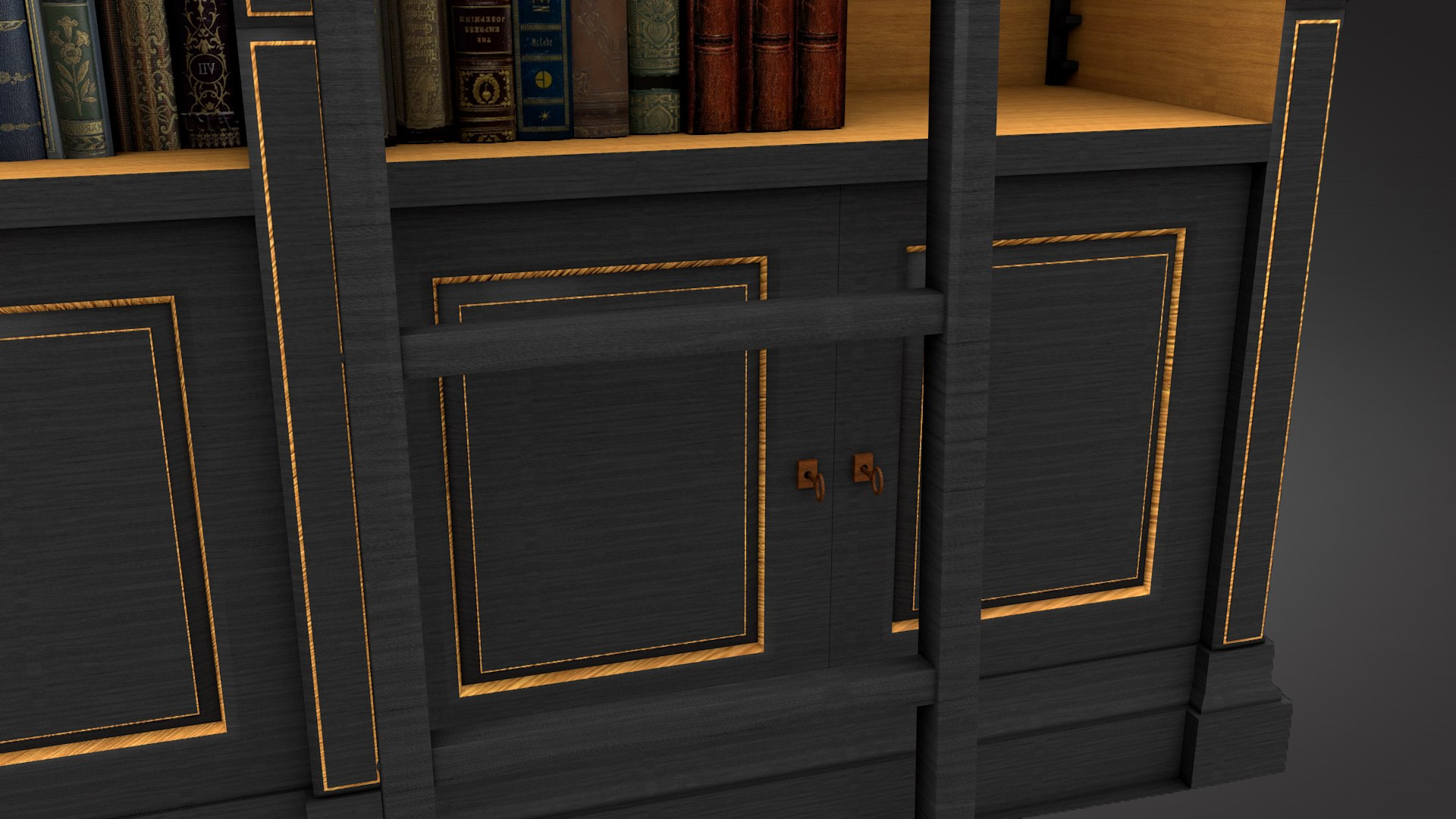 3D Bookcase Books - TurboSquid 1467648