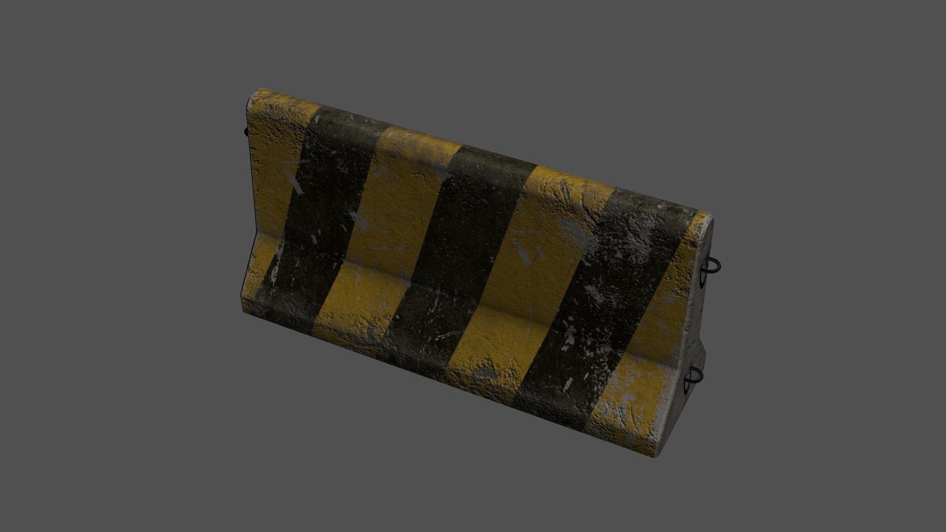 Concrete Barrier 3D Model - TurboSquid 2106380