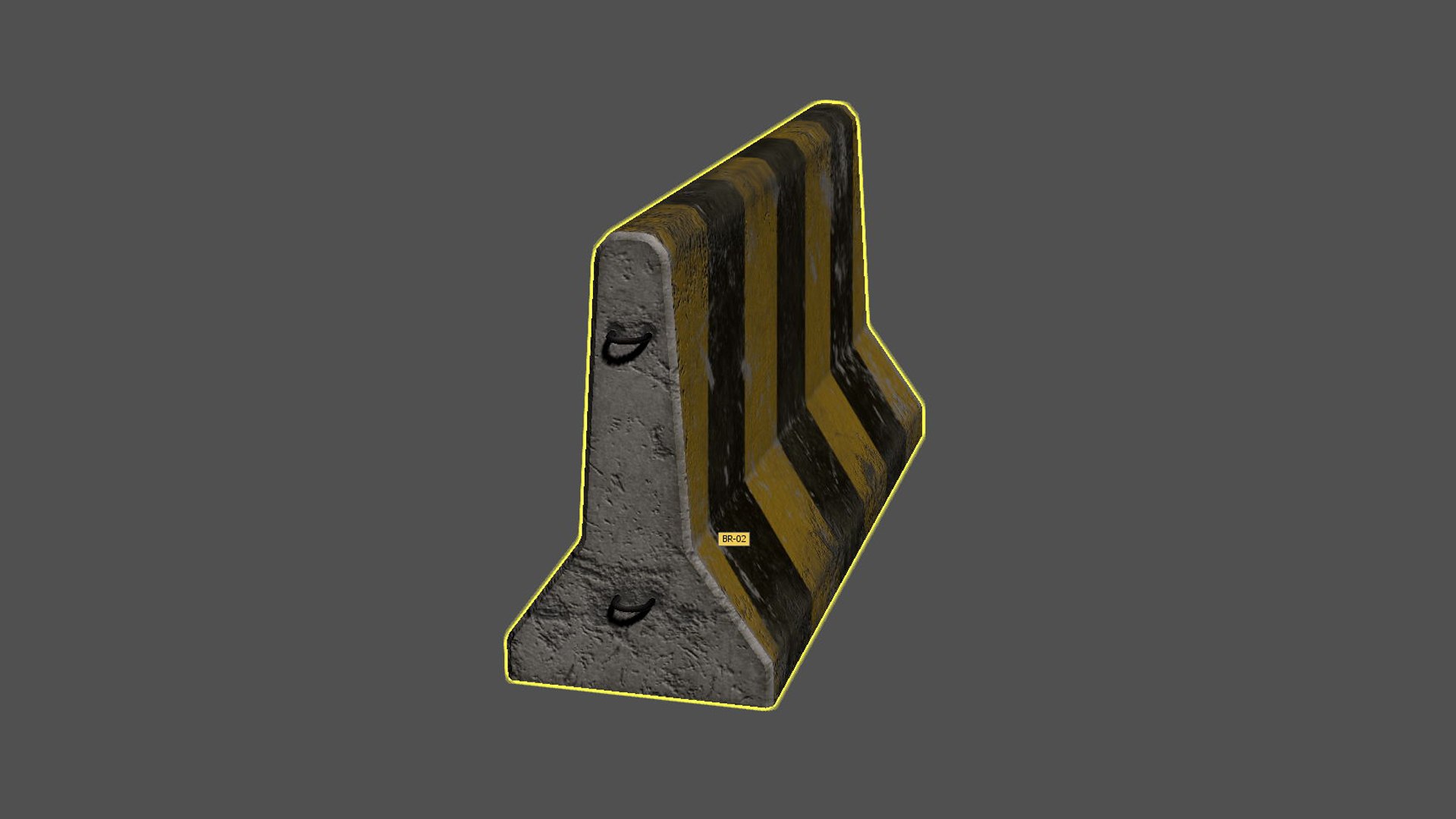 Concrete Barrier 3D Model - TurboSquid 2106380