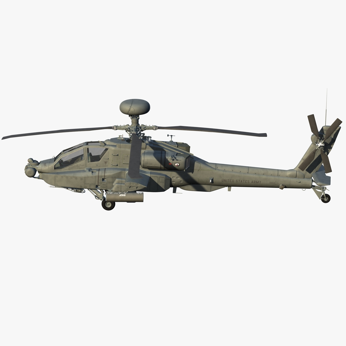 apache longbow helicopter 3d model