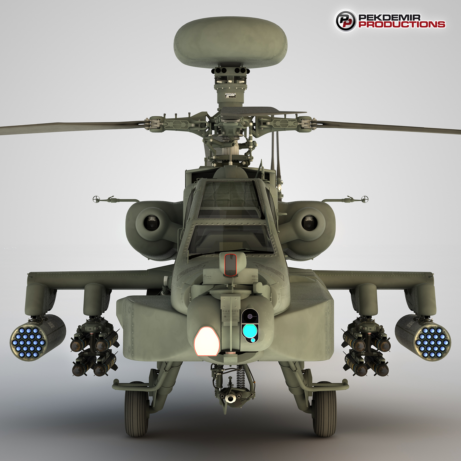 apache longbow helicopter 3d model