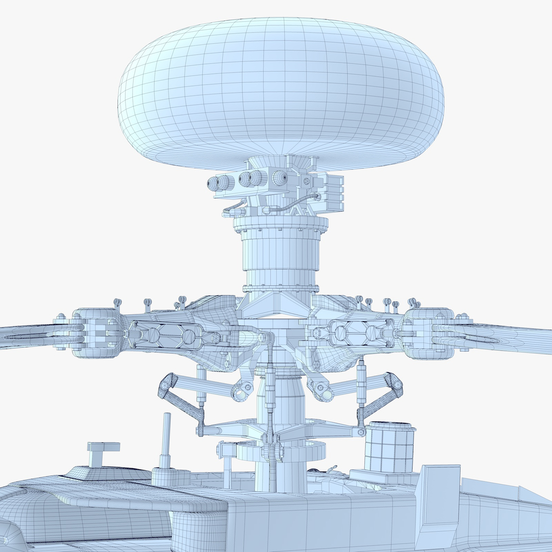 apache longbow helicopter 3d model