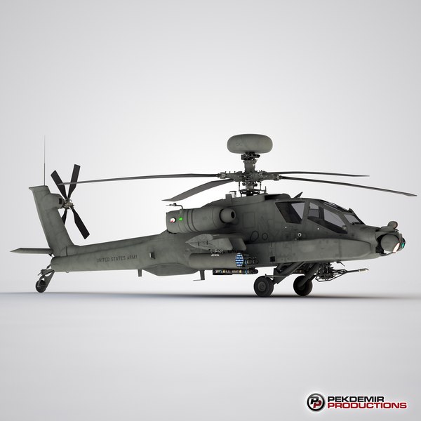apache longbow helicopter 3d model