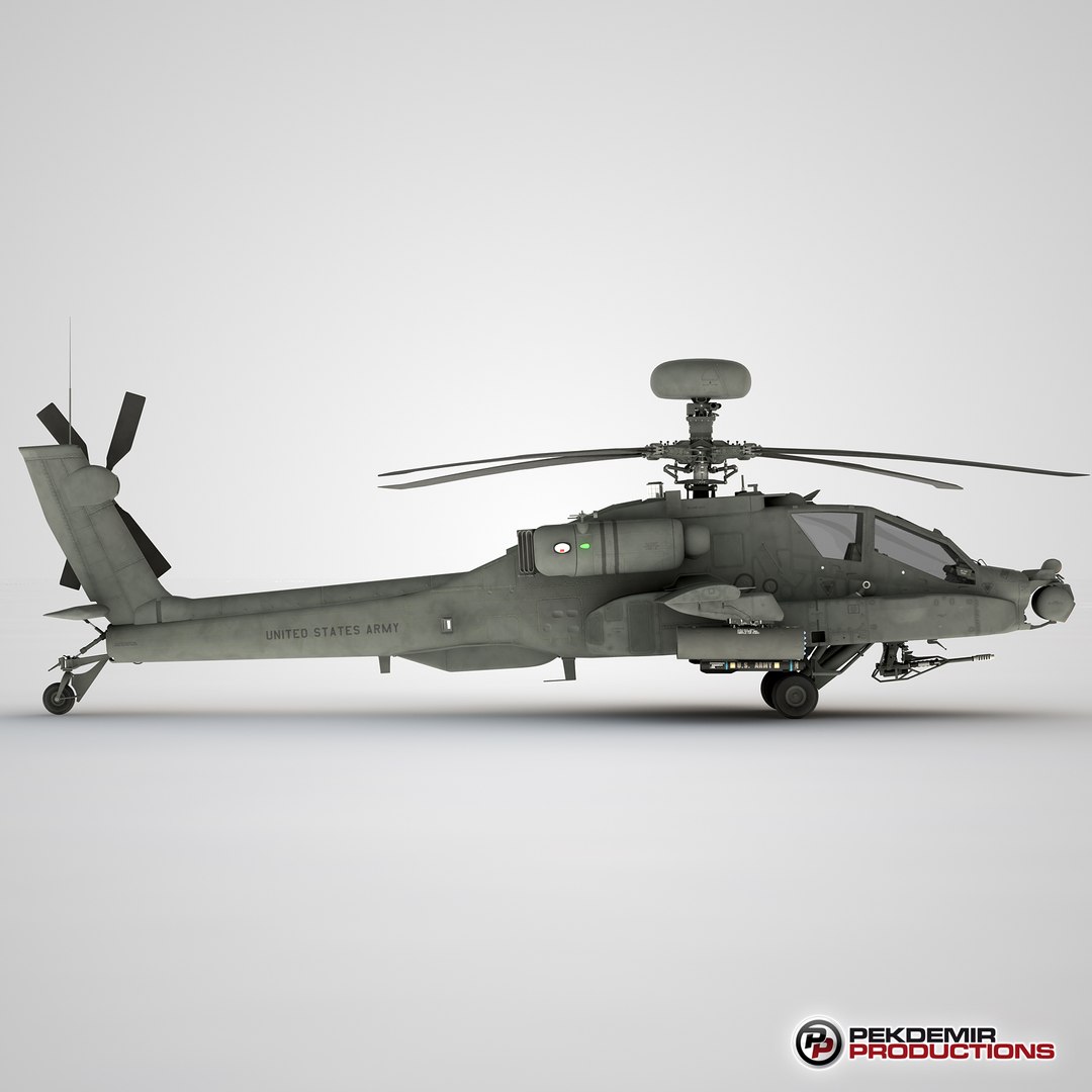 Apache Longbow Helicopter 3d Model