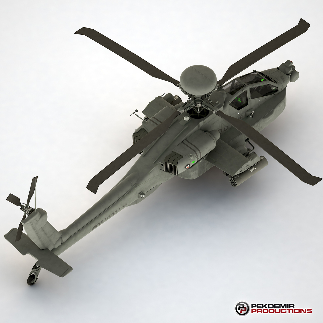 apache longbow helicopter 3d model