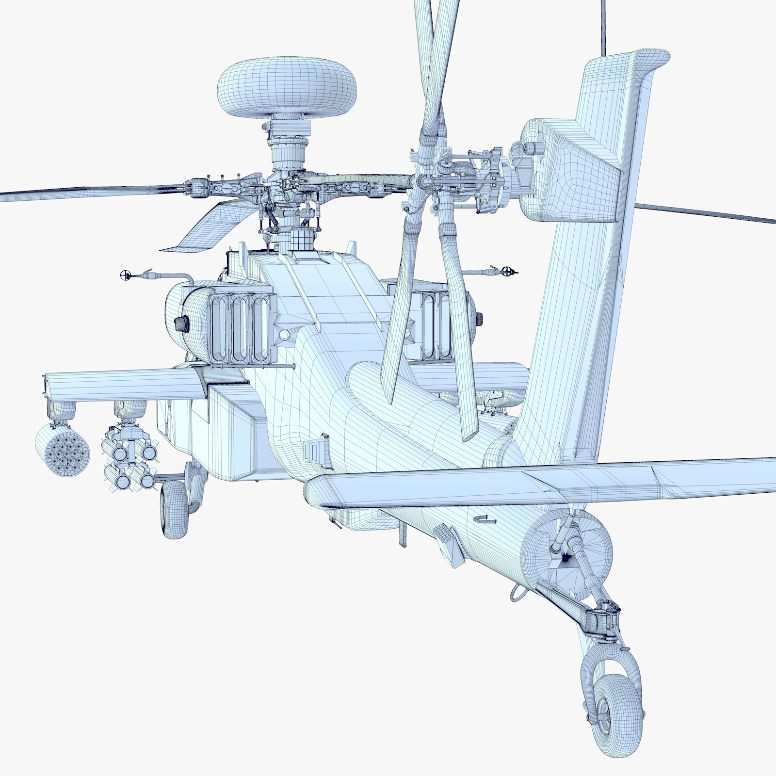 apache longbow helicopter 3d model