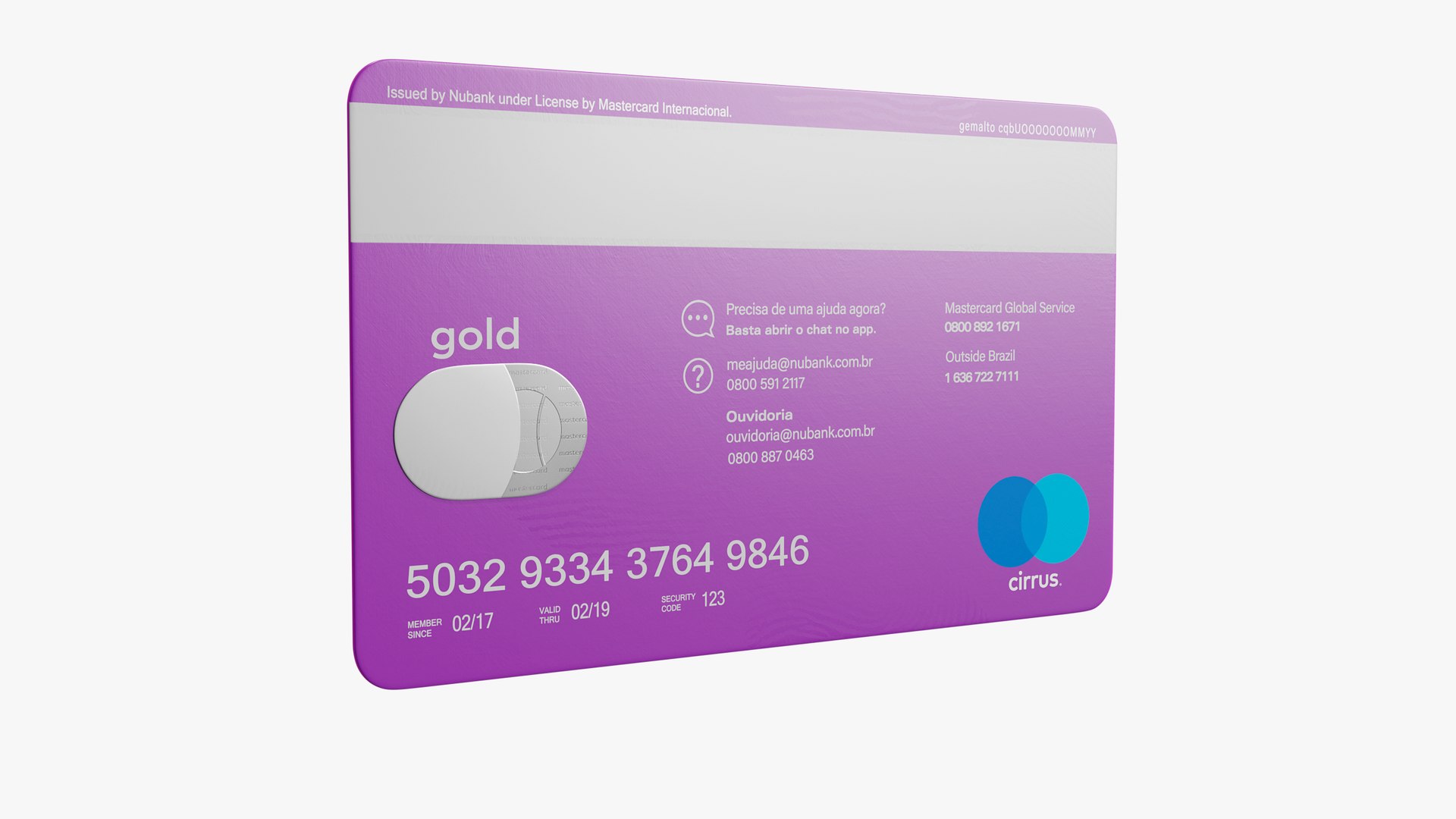 Nubank Credit Card 3D Model - TurboSquid 2337063