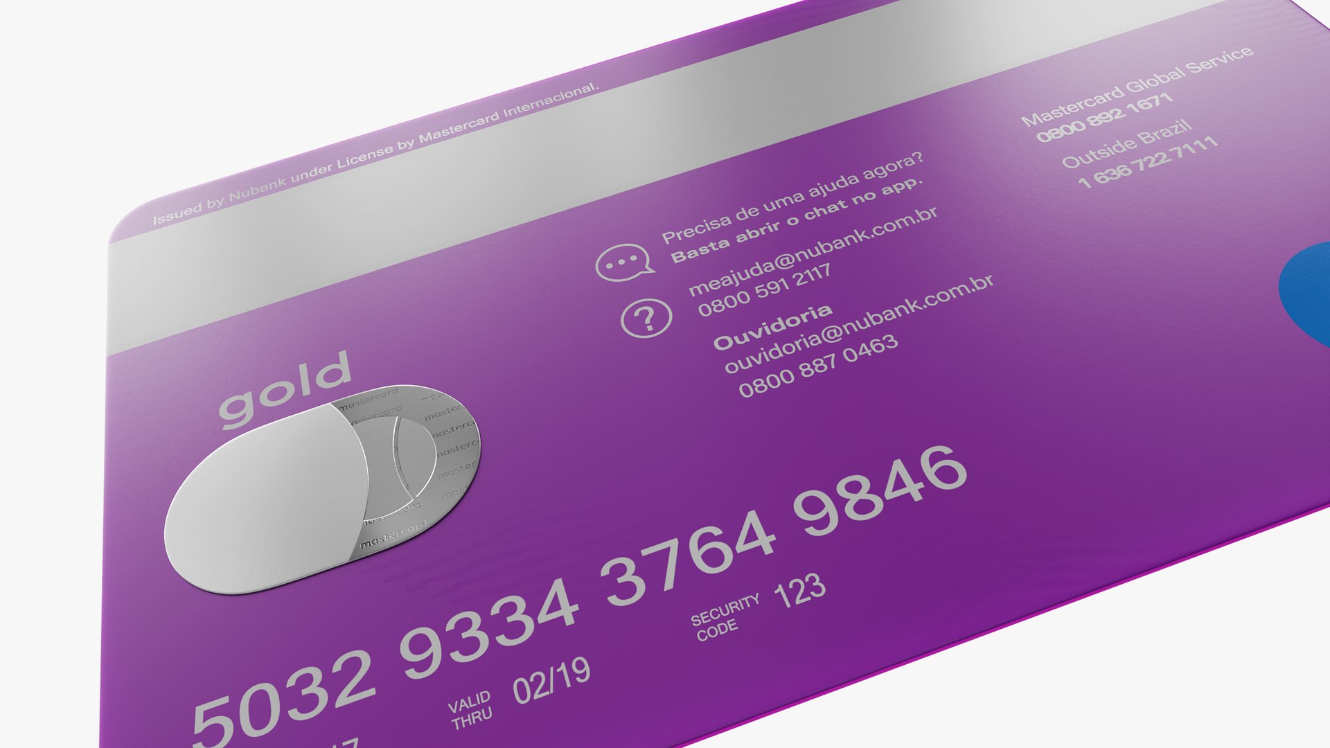 Nubank Credit Card 3D Model - TurboSquid 2337063