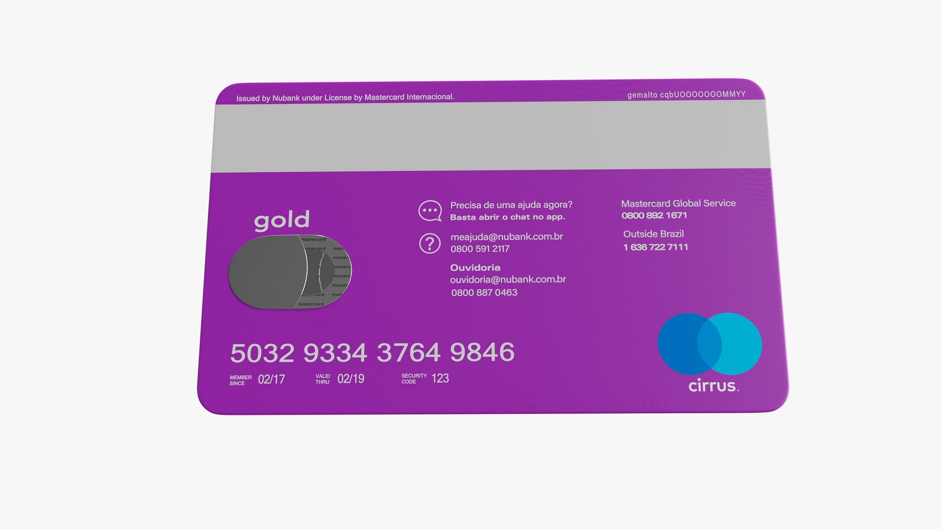 Nubank Credit Card 3D Model - TurboSquid 2337063
