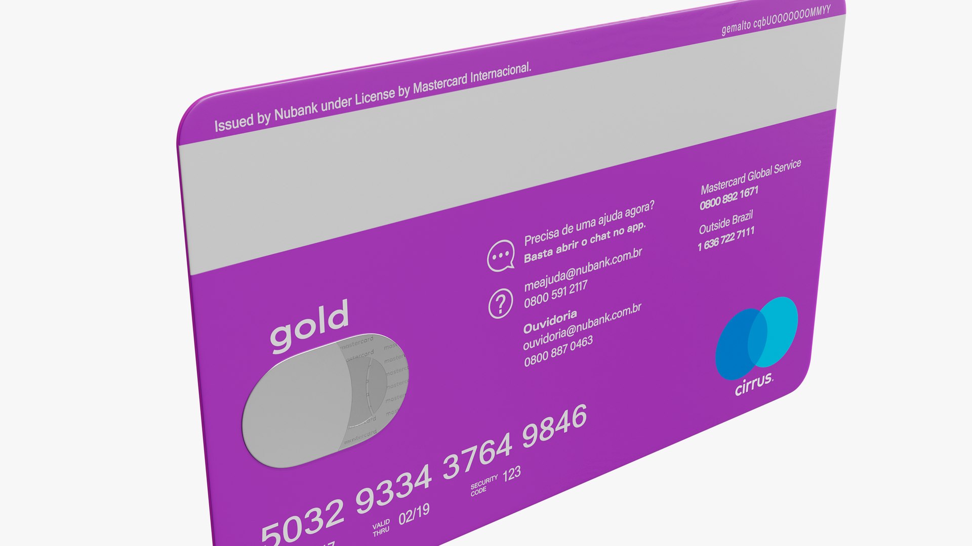 Nubank Credit Card 3D Model - TurboSquid 2337063