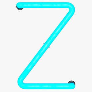 3D neon letter x alphabet - TurboSquid 1640632