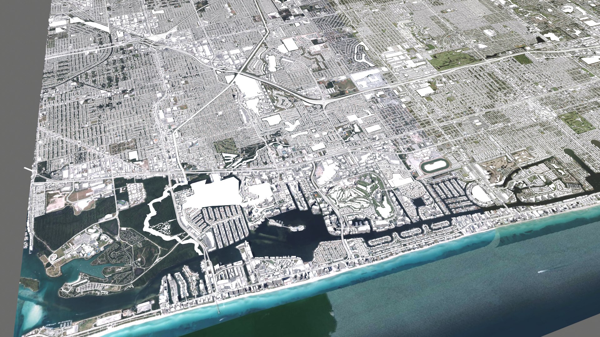 3D Cityscape Miami Florida USA Model - TurboSquid 1764186