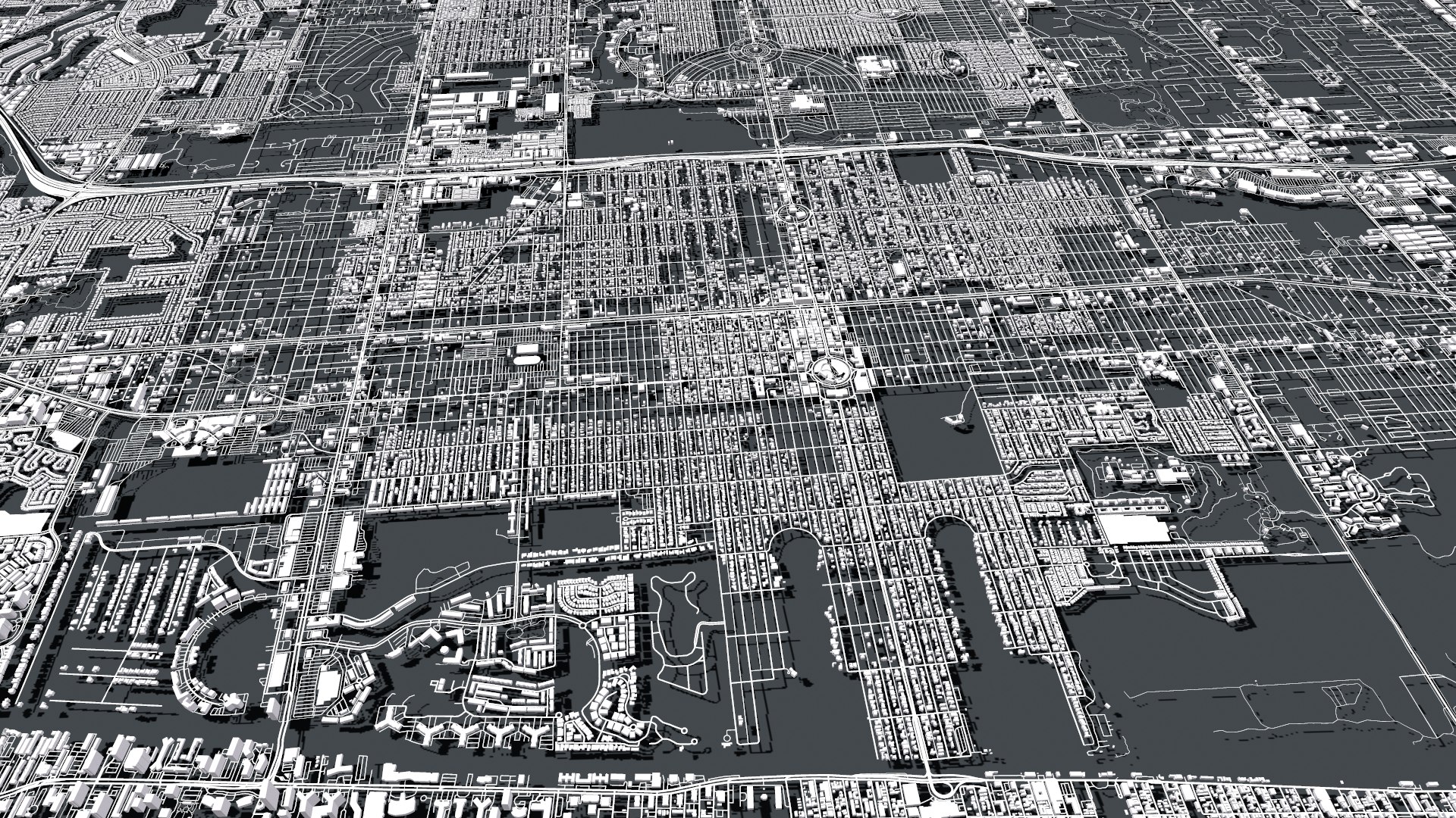 3D Cityscape Miami Florida USA Model - TurboSquid 1764186