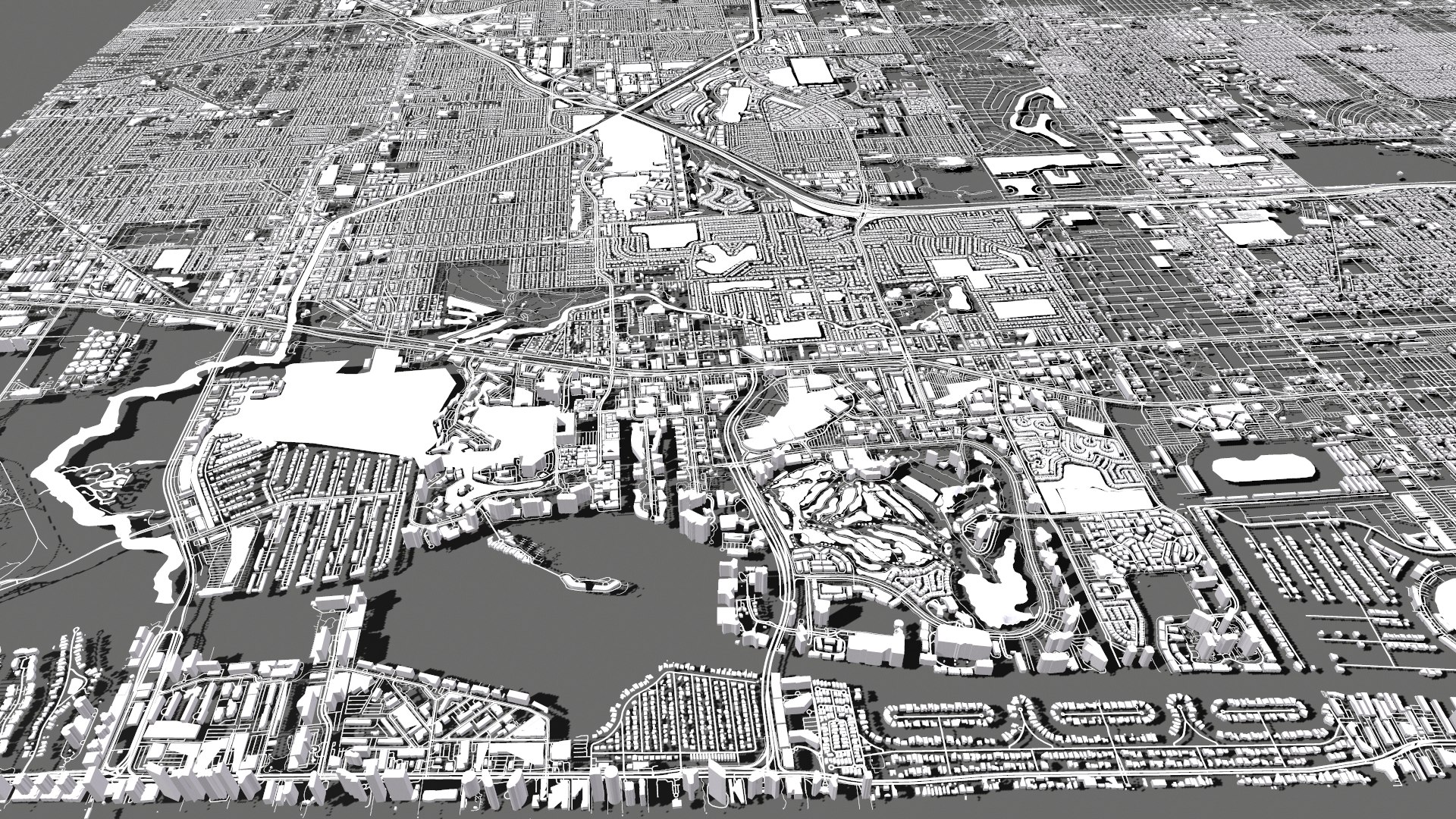 3D Cityscape Miami Florida USA Model - TurboSquid 1764186