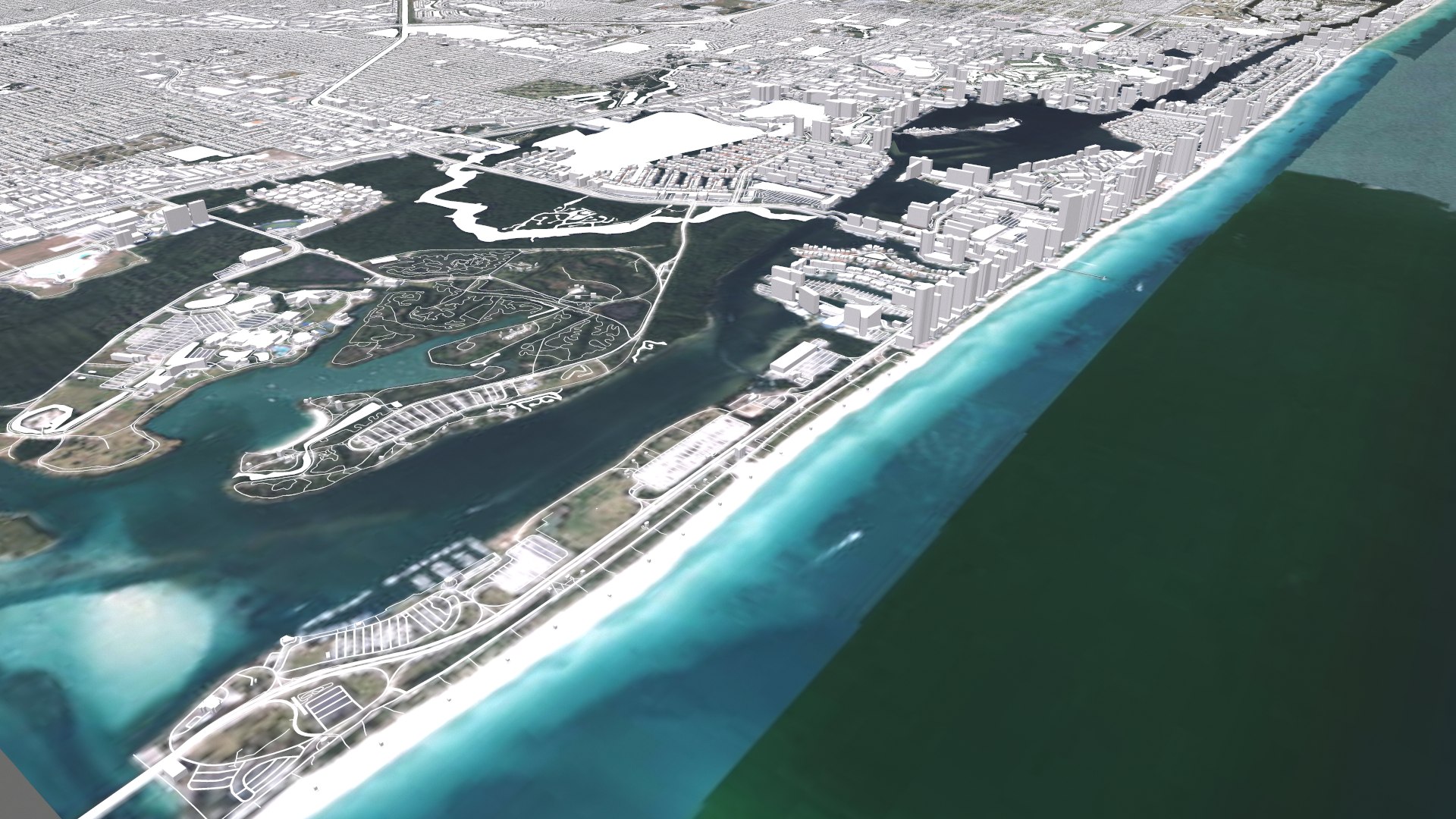3D Cityscape Miami Florida USA Model - TurboSquid 1764186