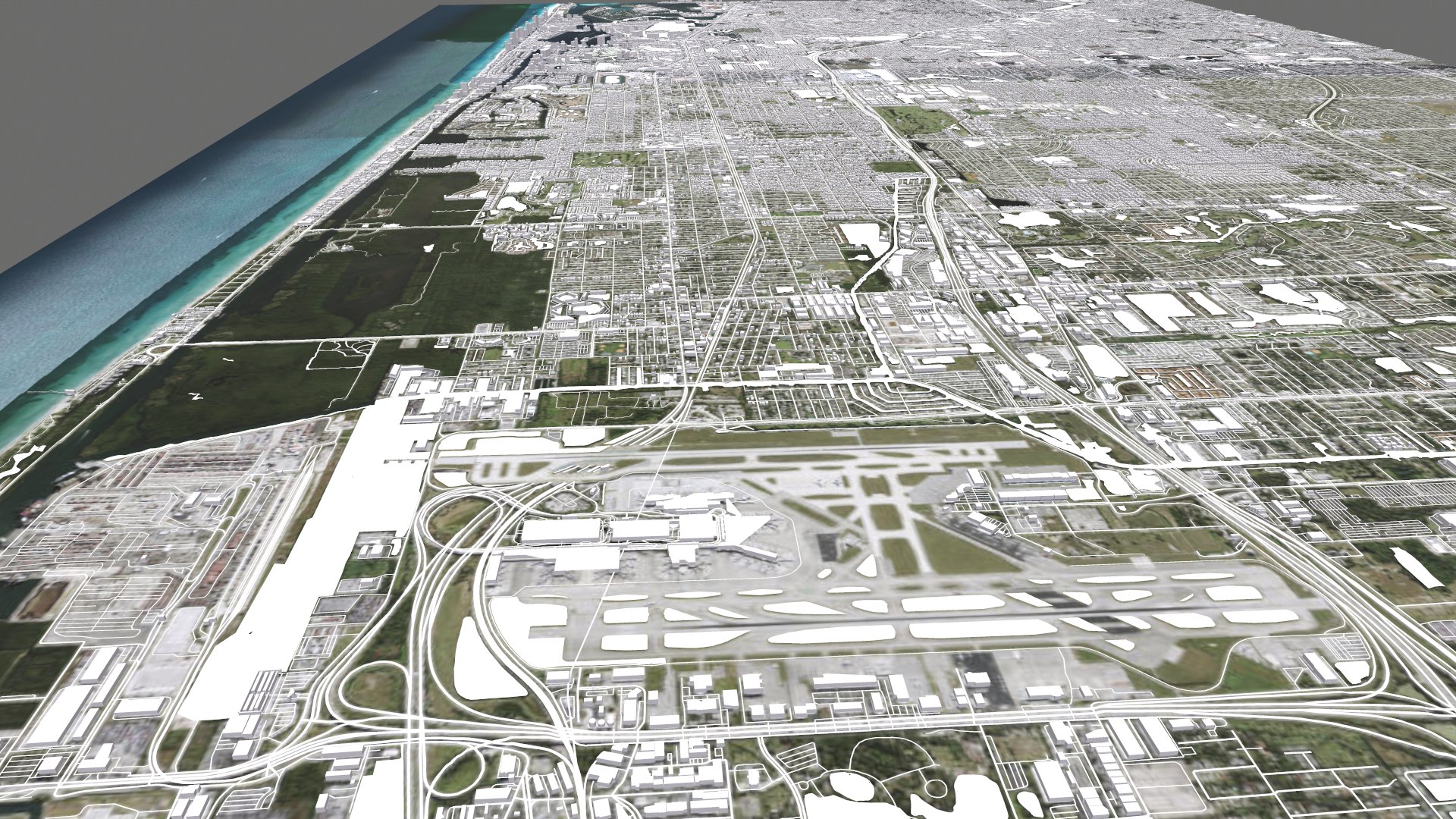 3D Cityscape Miami Florida USA Model - TurboSquid 1764186