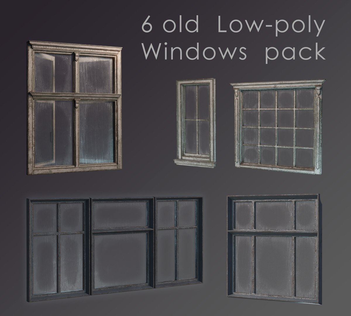 Old Windows Pack Model - TurboSquid 2040040
