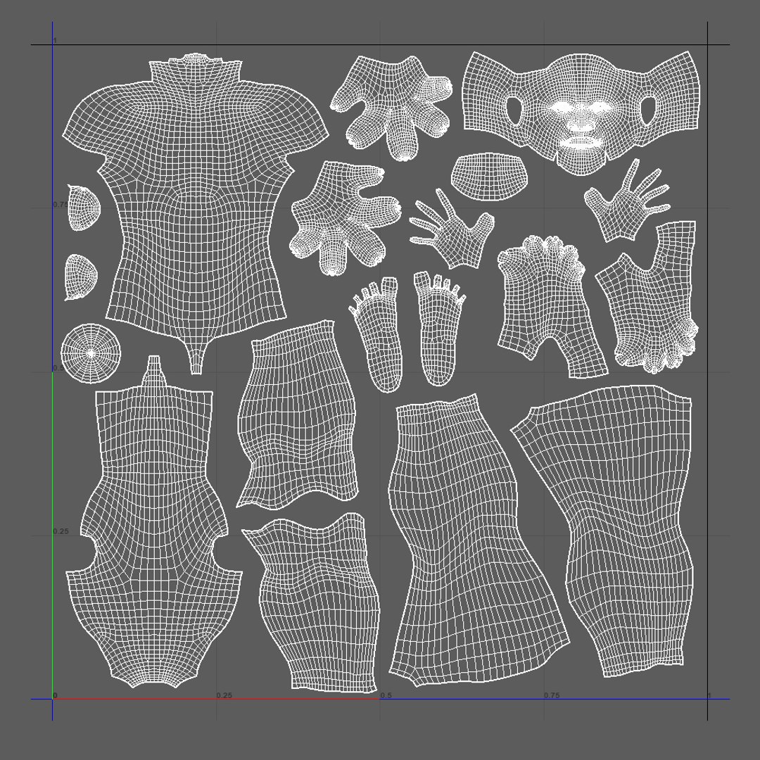 Creature male body base model - TurboSquid 1623114