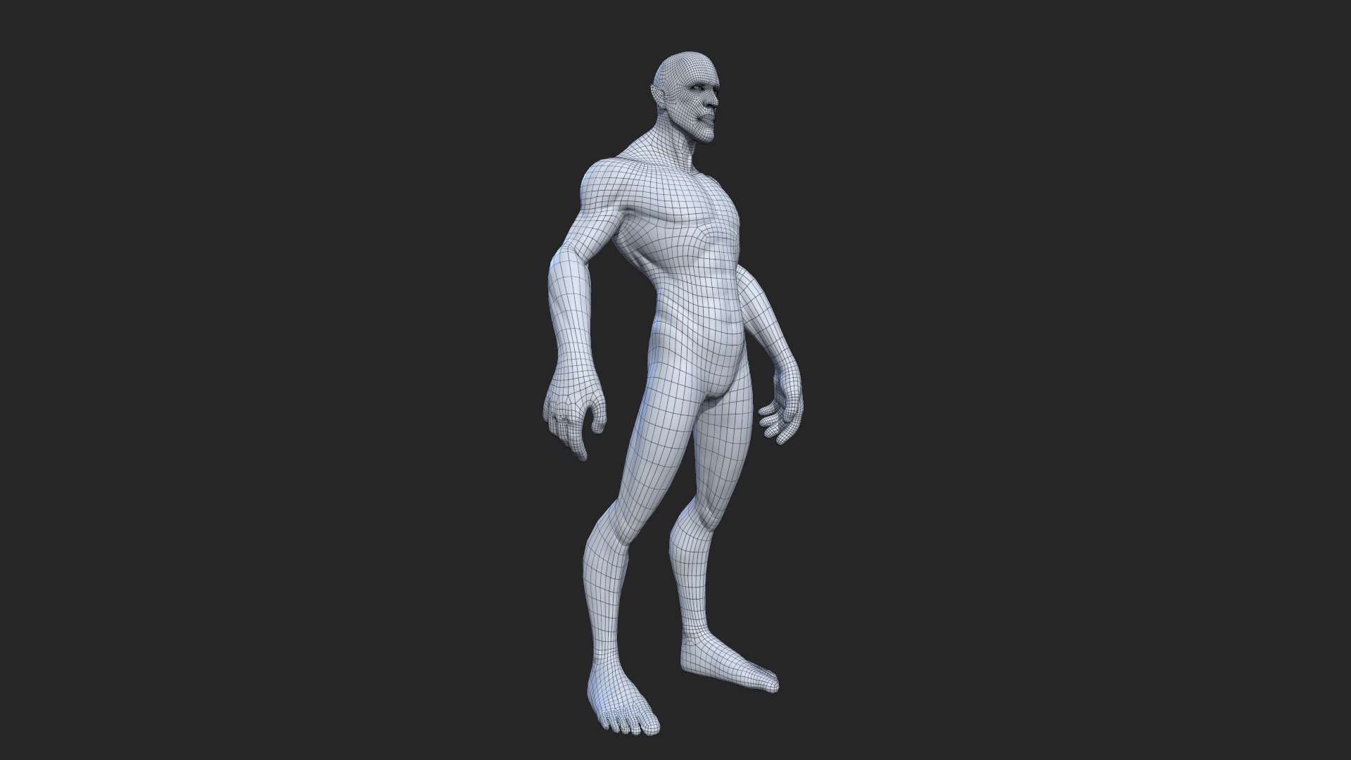 Creature male body base model - TurboSquid 1623114
