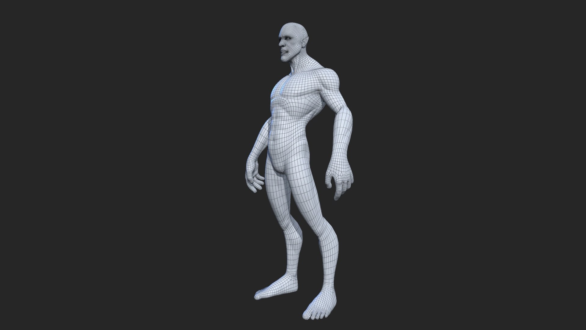 Creature male body base model - TurboSquid 1623114