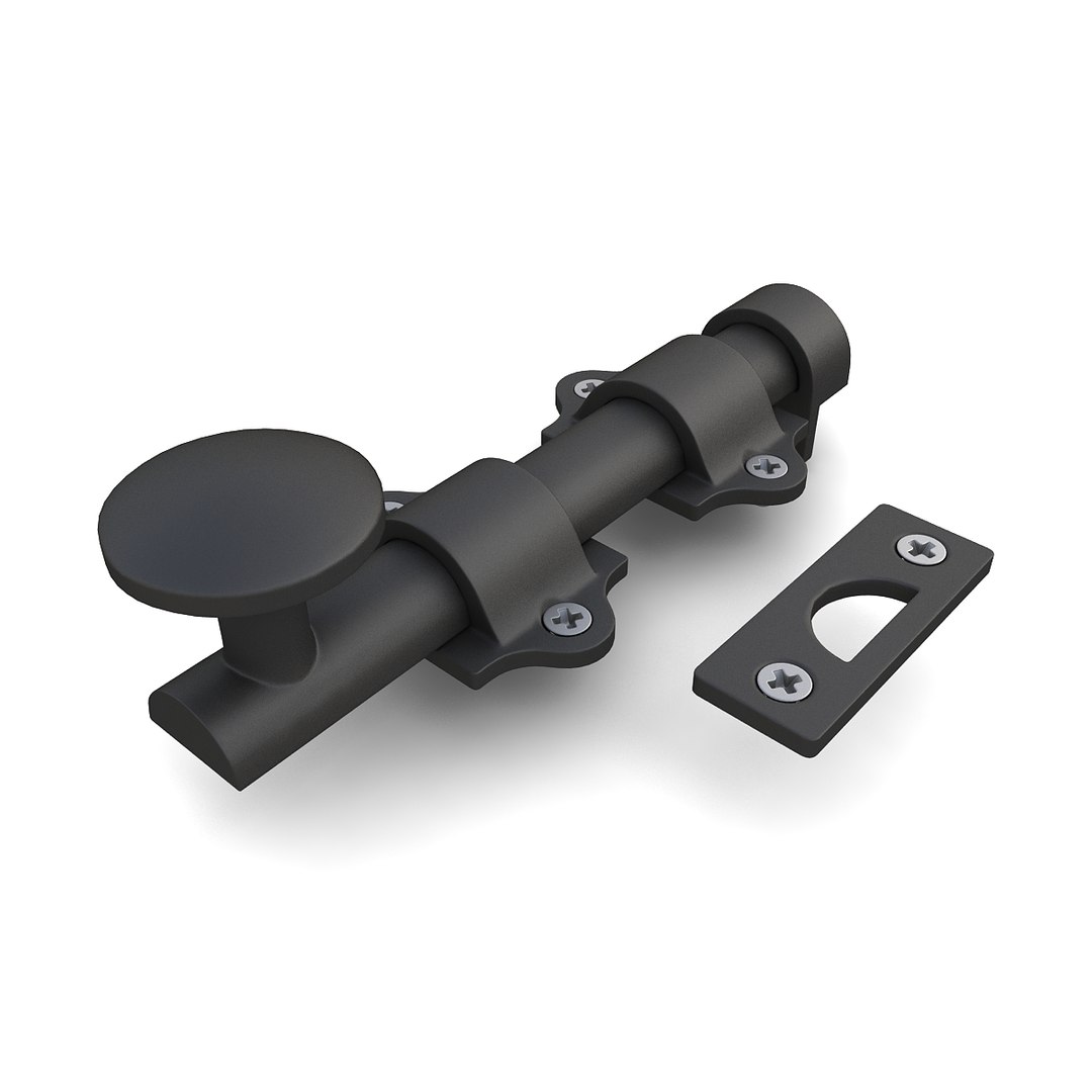 3D Slide Bolt Deadbolt Locks Model - TurboSquid 1400474