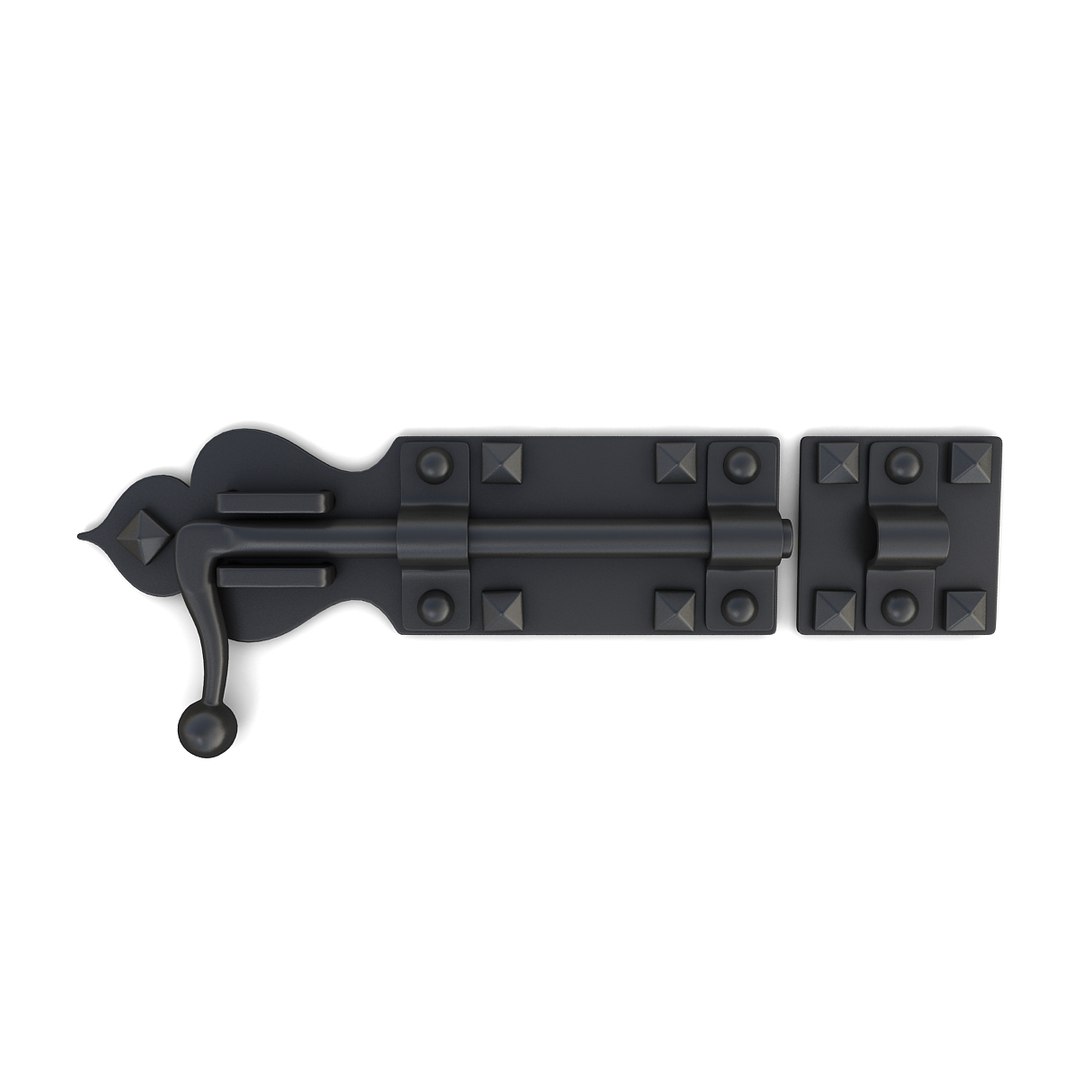 3D Slide Bolt Deadbolt Locks Model - TurboSquid 1400474