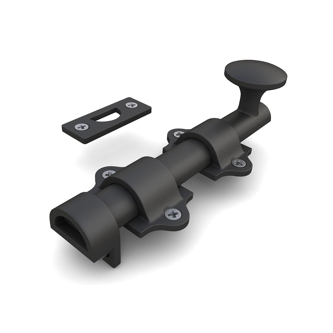 3D Slide Bolt Deadbolt Locks Model - TurboSquid 1400474