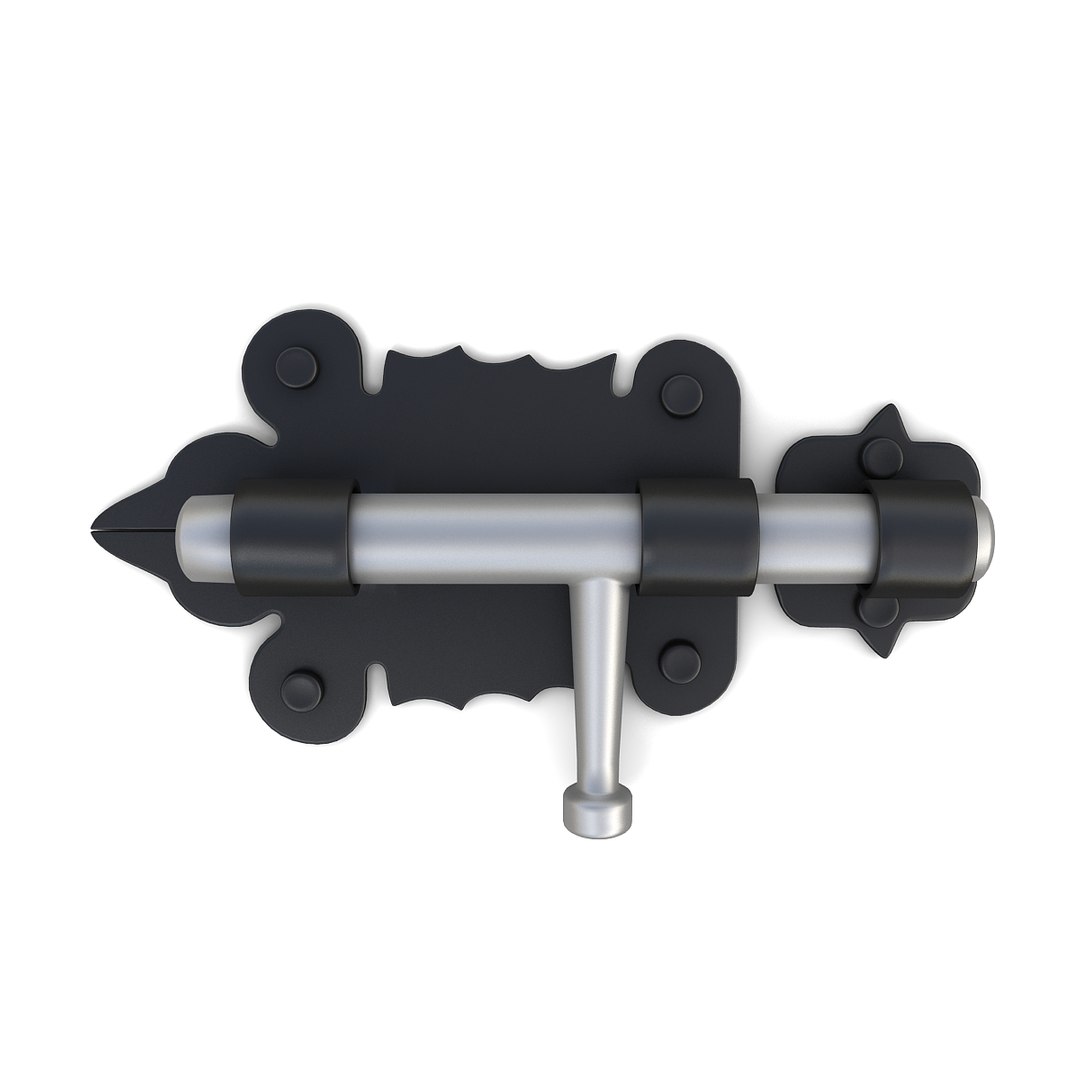 3D Slide Bolt Deadbolt Locks Model - TurboSquid 1400474