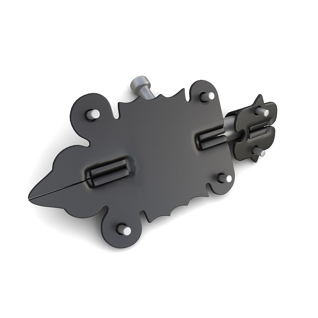 3D Slide Bolt Deadbolt Locks Model - TurboSquid 1400474