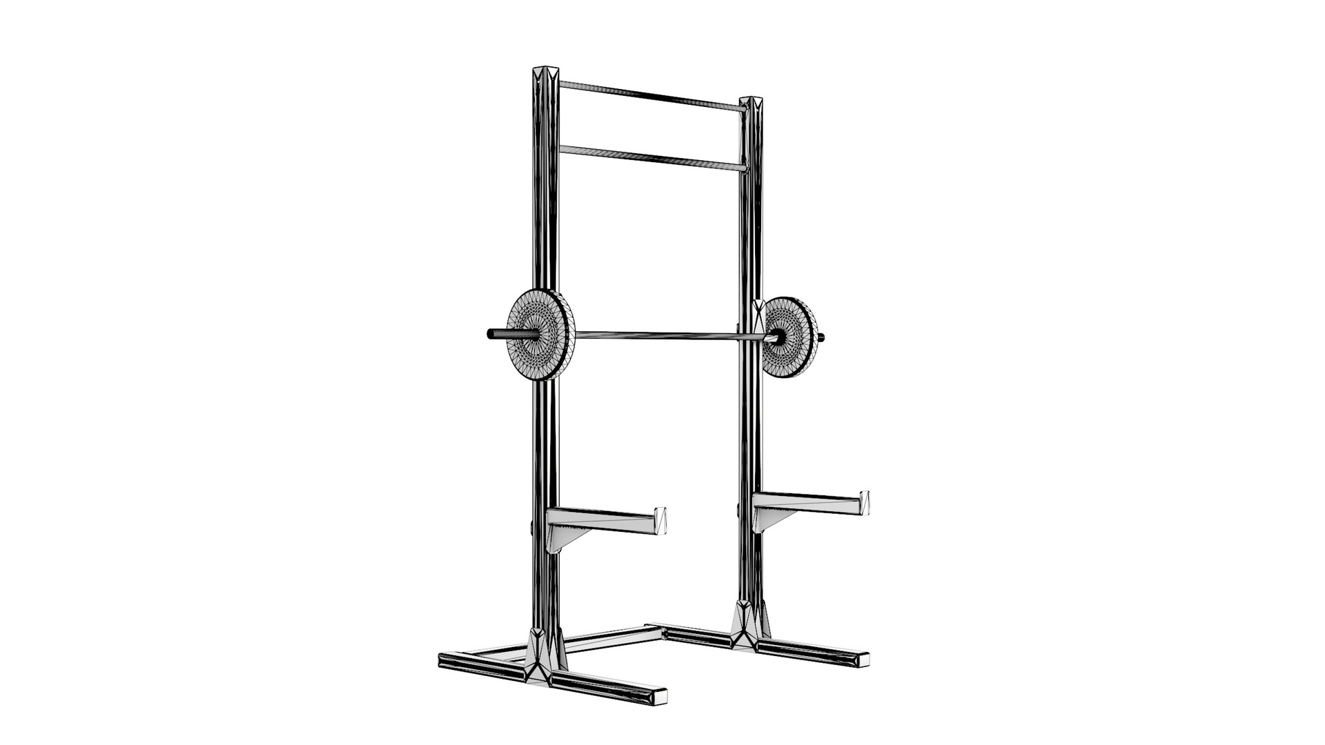 Easy Rack Gym Fitness Equipment 3D Model - TurboSquid 1810791
