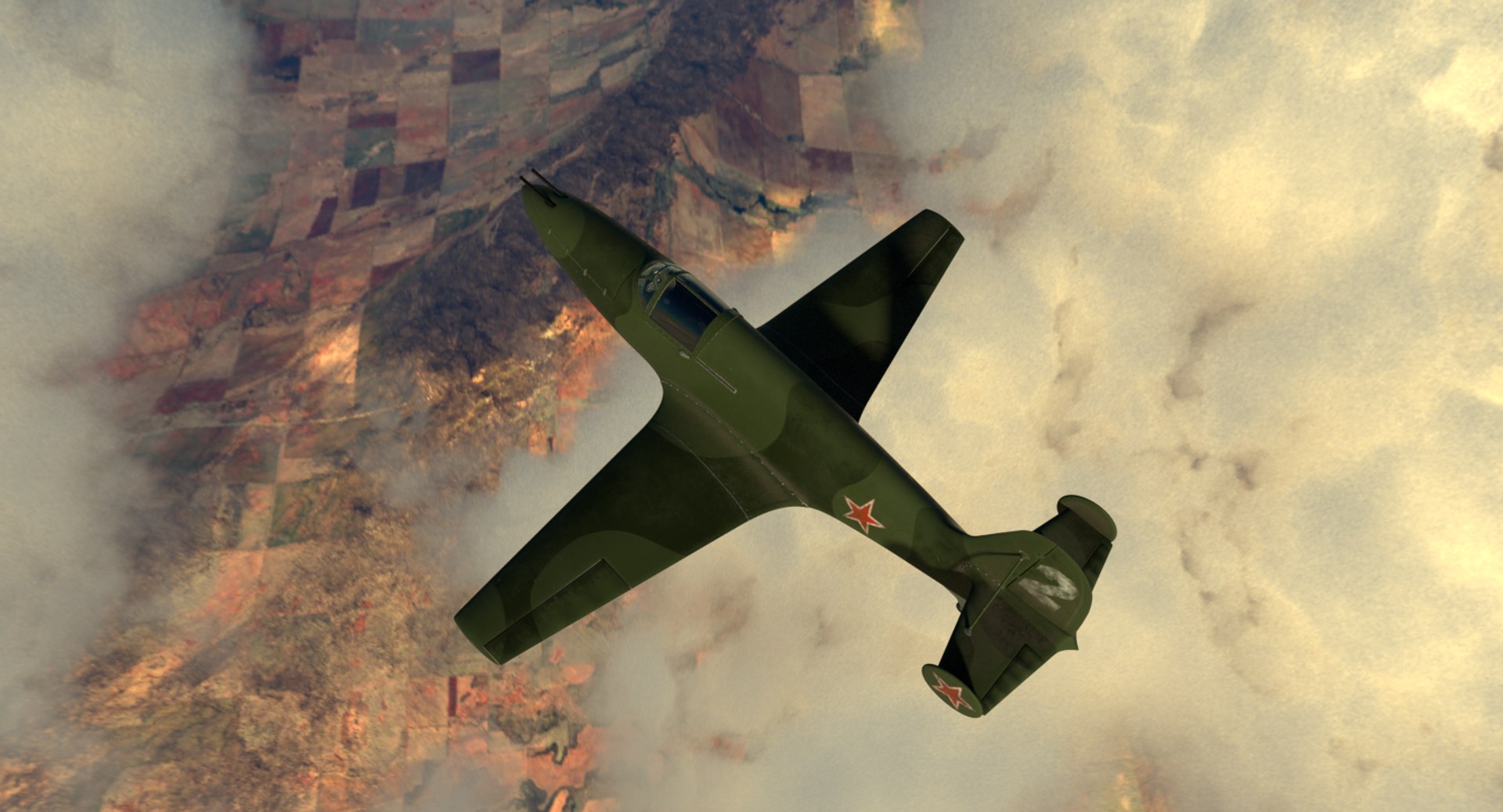 3d model bereznyak-isayev bi-1 fighter bereznyak