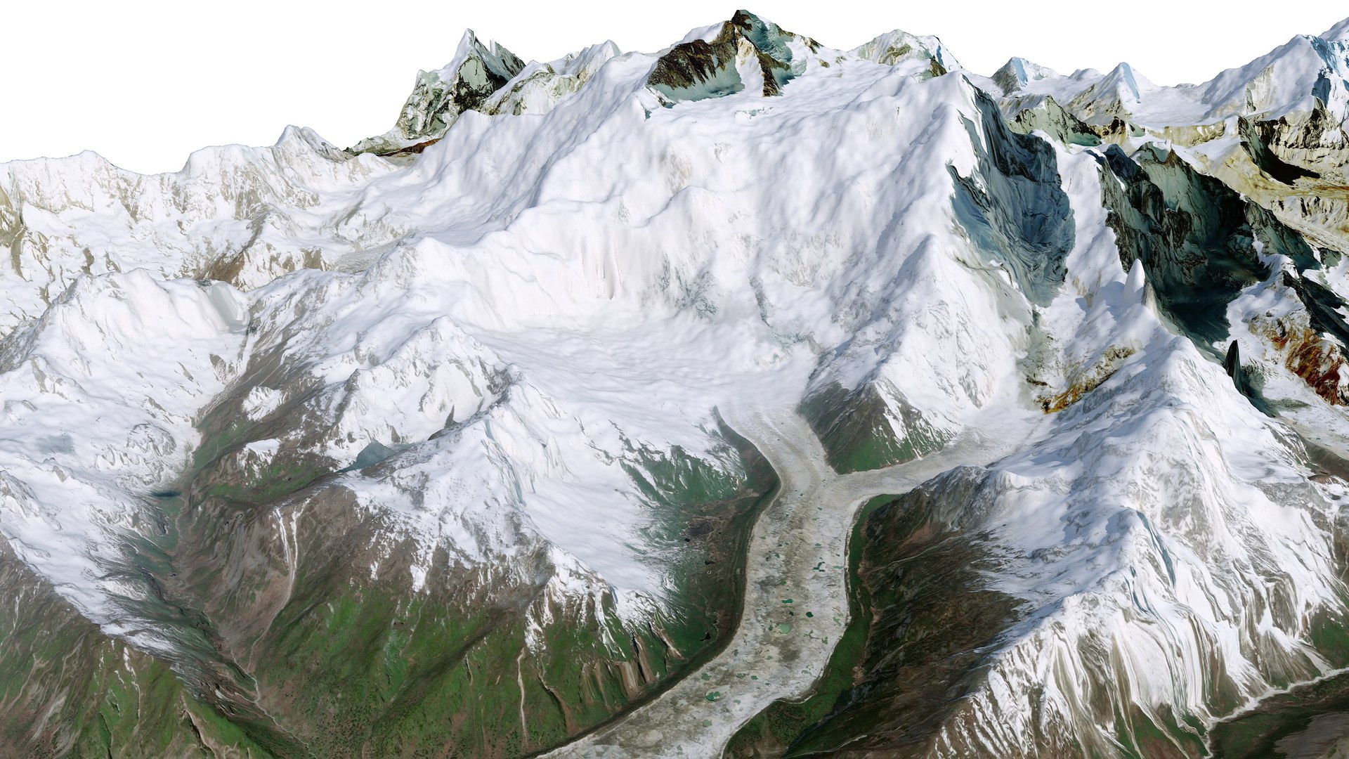 3D Chomo Lonzo Mountain Tibet China - TurboSquid 2061384