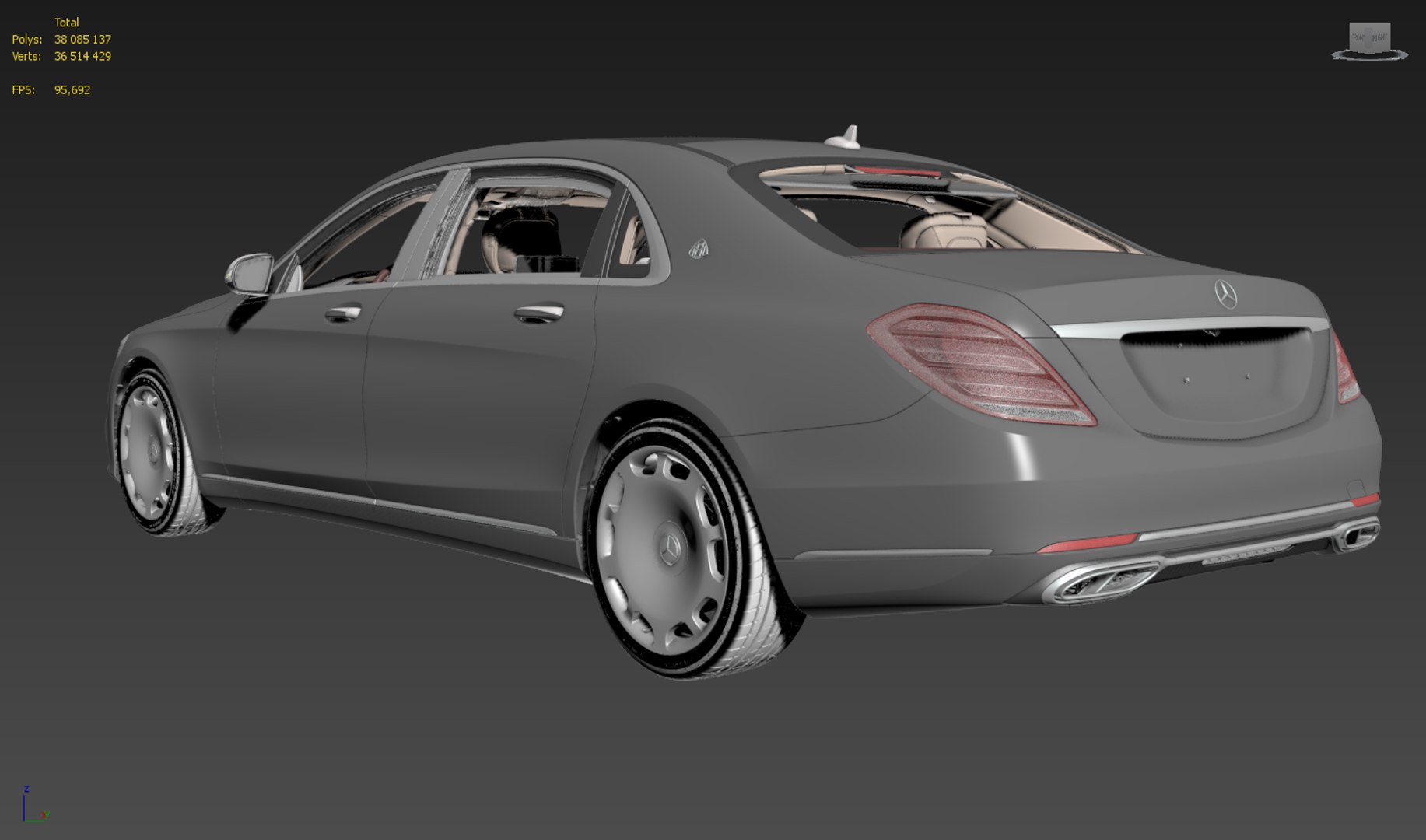 3D Maybach S680 - TurboSquid 1391109