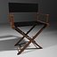 3d Folding Chair Movie Director Model
